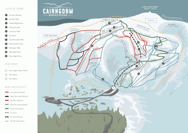 Piste Map 2019 - Cairngorm Mountain